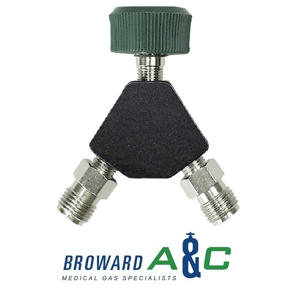 Oxygen DISS Y Block Assembly 7211 | Broward A&C Medical Supply