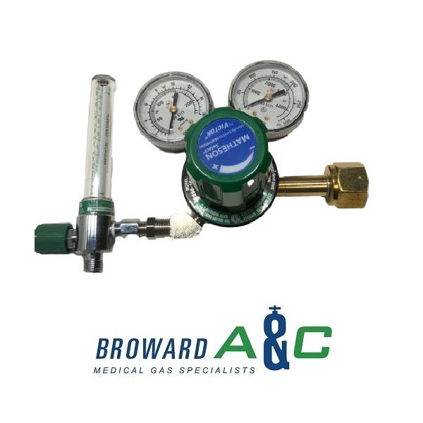 O2 CGA 540 Regulator 0-15lpm | Broward A&C Medical Supply