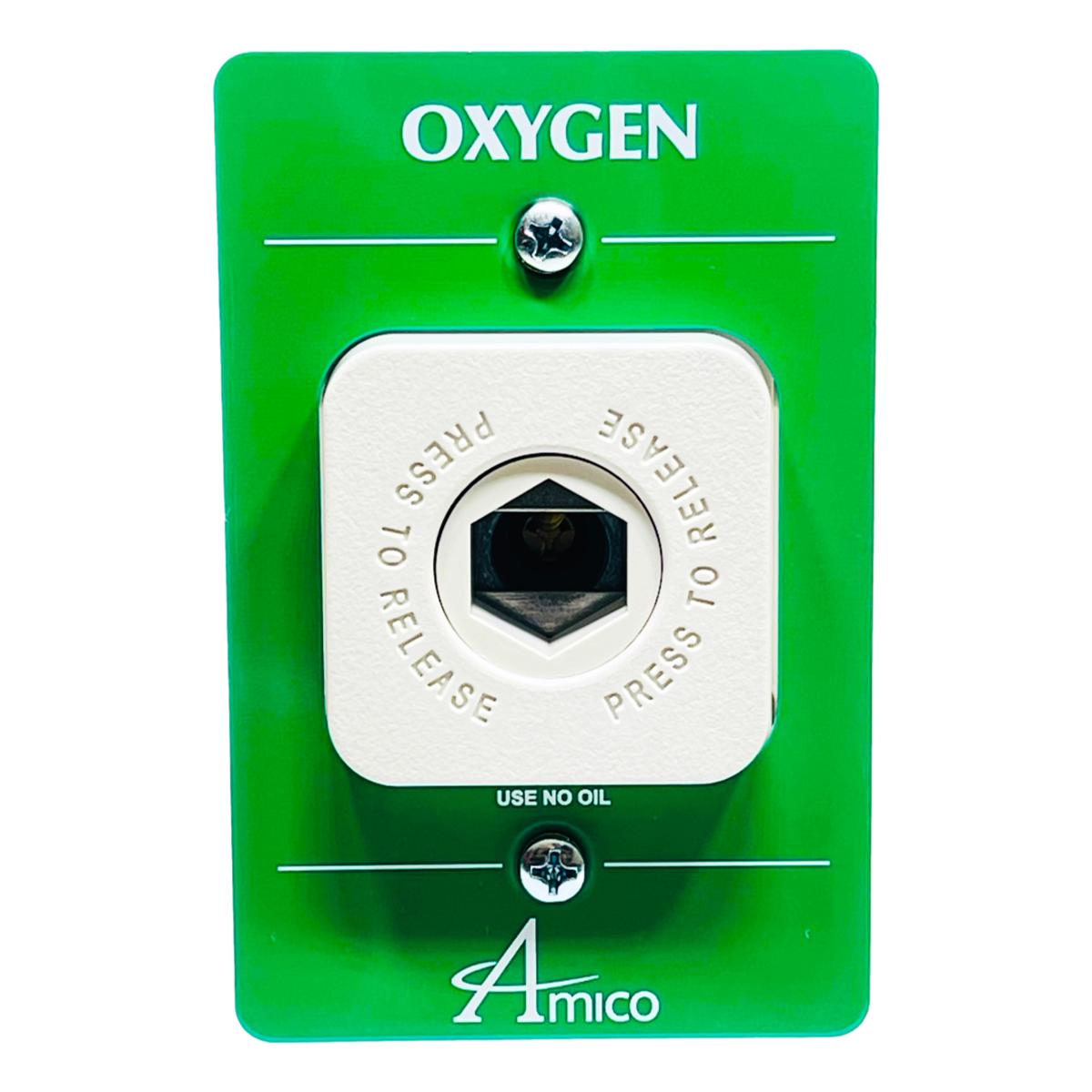 Amico O-FASC-PB-U-OXY Medical O2 Puritan-Bennett Concealed Latch Valve ...