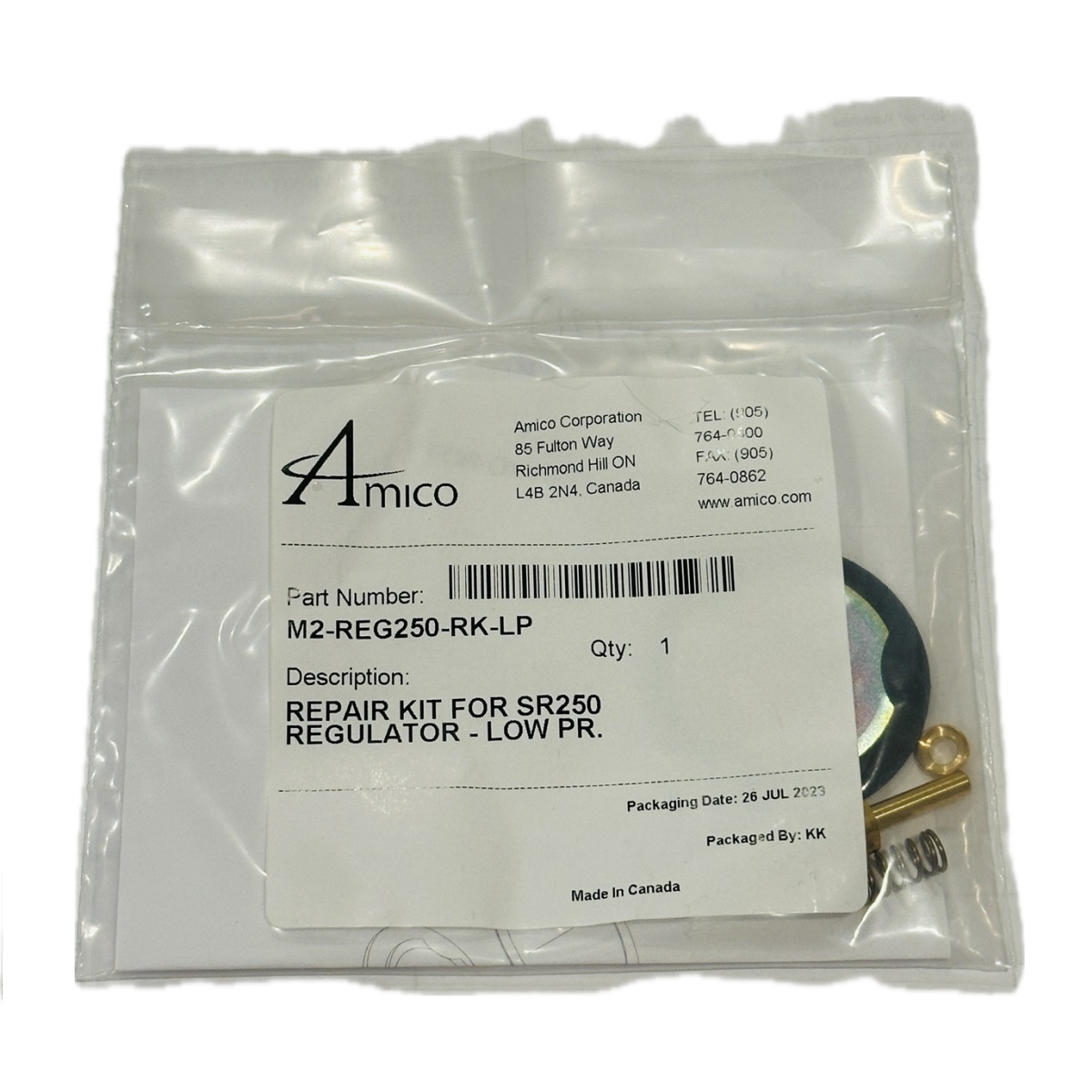 Amico M2-REG250-RK-LP Operating Regulator Repair Kit – Broward A&C ...