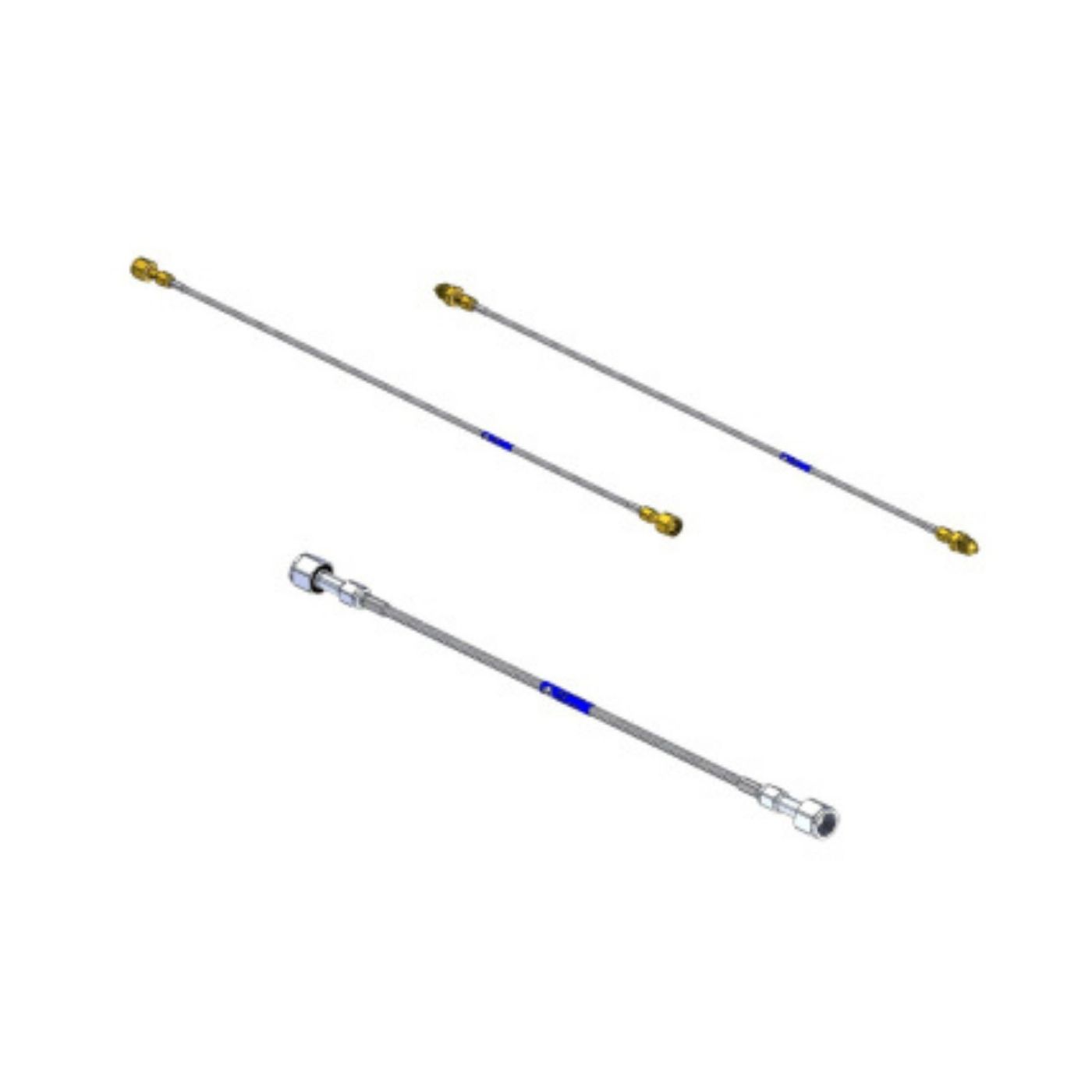 BRAIDED STAINLESS STEEL PIGTAIL / CGA 326 BOTH ENDS / INLET CHECK VALVE ...