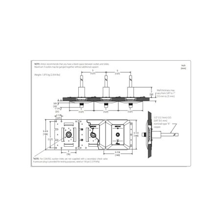 COMPLETE CEILING OUTLET ASSEMBLY / O2 / DISS / ENGLISH – Broward A&C ...