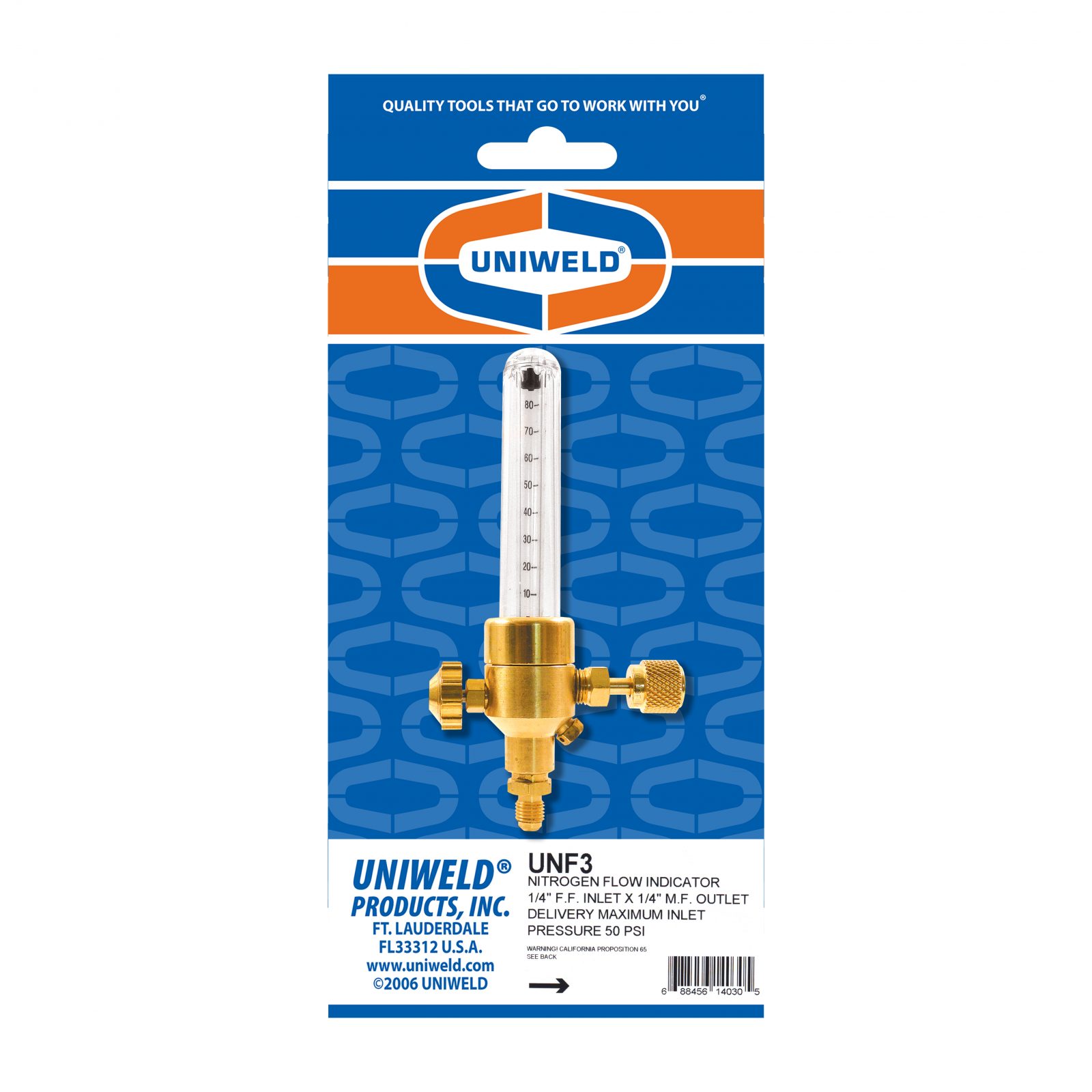 Uniweld UNF3 Nitrogen Flow Indicator – Broward A&C Medical Supply